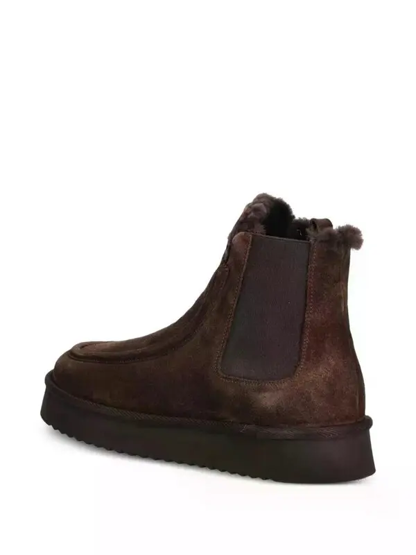 SUMMERY COPENHAGEN Shearling-lined Suede Boots
