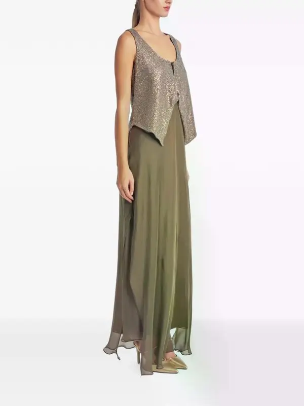 IRINA SCHROTTER Nymeria Sequin-embellished Maxi Dress