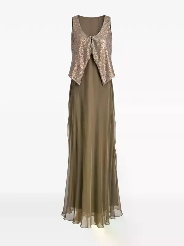 IRINA SCHROTTER Nymeria Sequin-embellished Maxi Dress