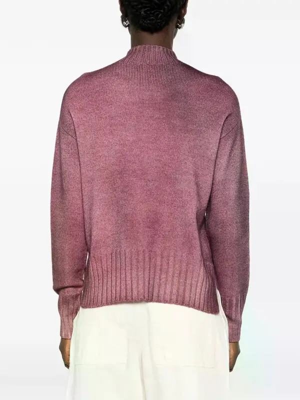 AROVESCIO Long-sleeve Ribbed-trim Sweater