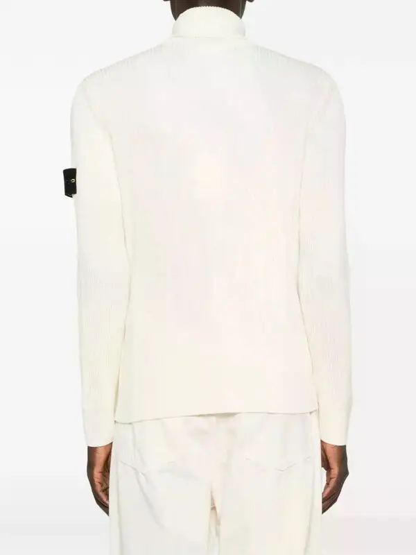 Stone Island Ribbed-knit Roll-neck Sweater