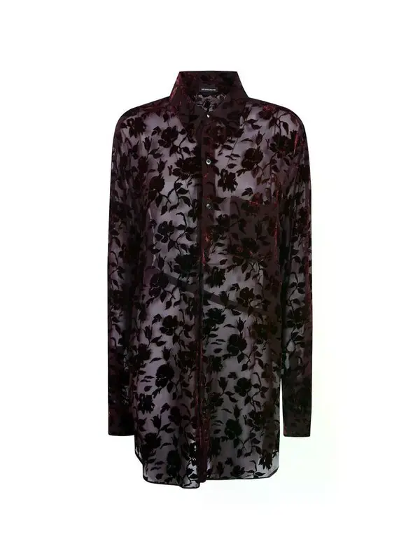 ANN DEMEULEMEESTER Elisabeth Floral-devoré Shirt