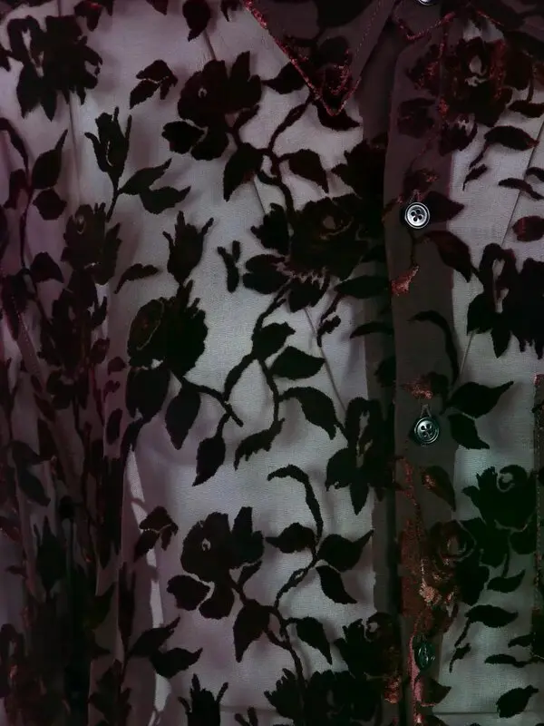 ANN DEMEULEMEESTER Elisabeth Floral-devoré Shirt