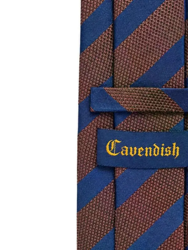 CAVENDISH Striped Silk Tie