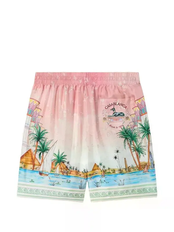Casablanca Ethereal Silk Shorts