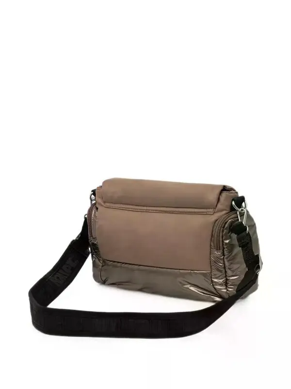 BLAUER. Padded Crystal-logo Shoulder Bag