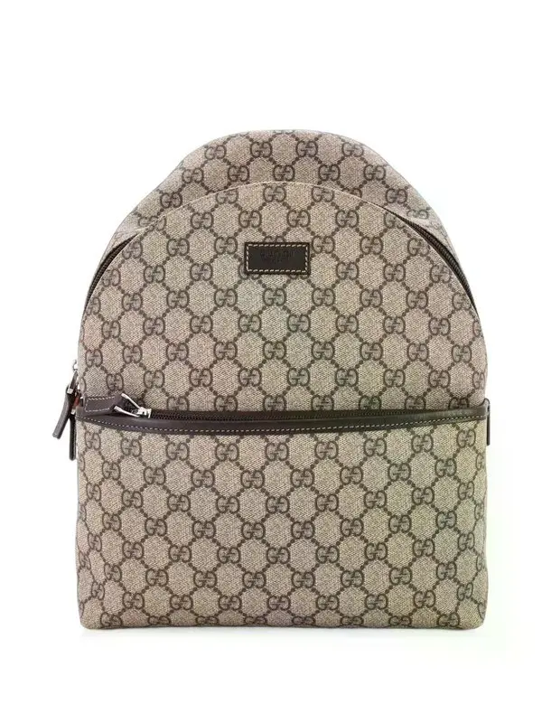 Gucci Front Pocket Gg Coated Canvas Small Backpack