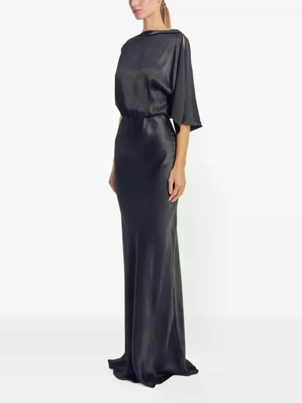 IRINA SCHROTTER Asymmetric Draped Maxi Dress