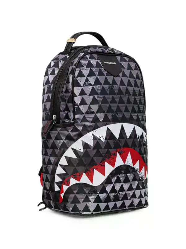 SPRAYGROUND Geometric-print Shark-mouth Backpack