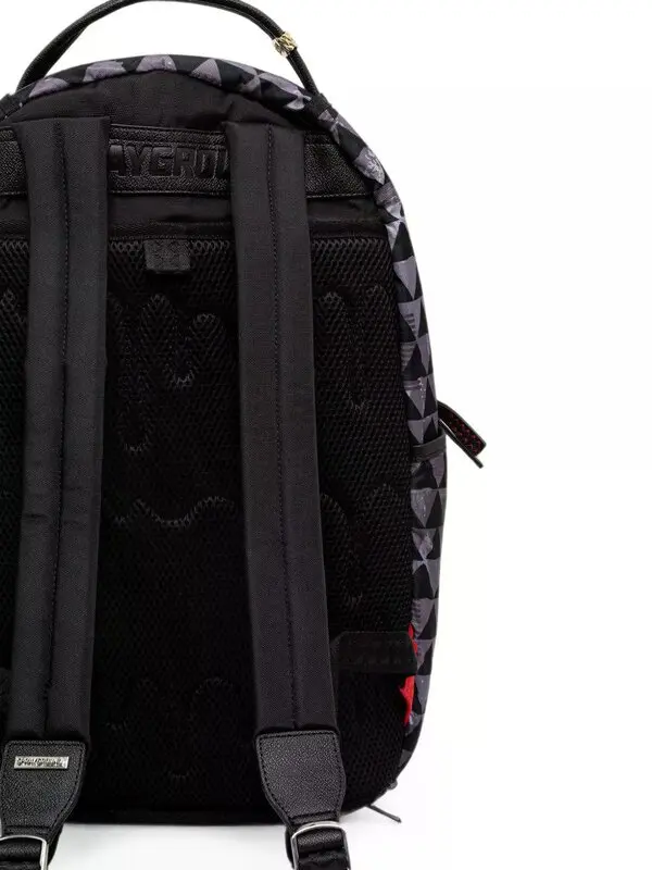 SPRAYGROUND Geometric-print Shark-mouth Backpack