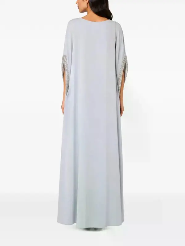 LOODYANA Cape-style Hand-embroidered Maxi Dress