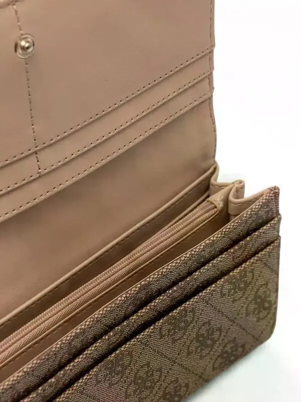 Guess Yvonne Monogram-print Logo-plaque Wallet