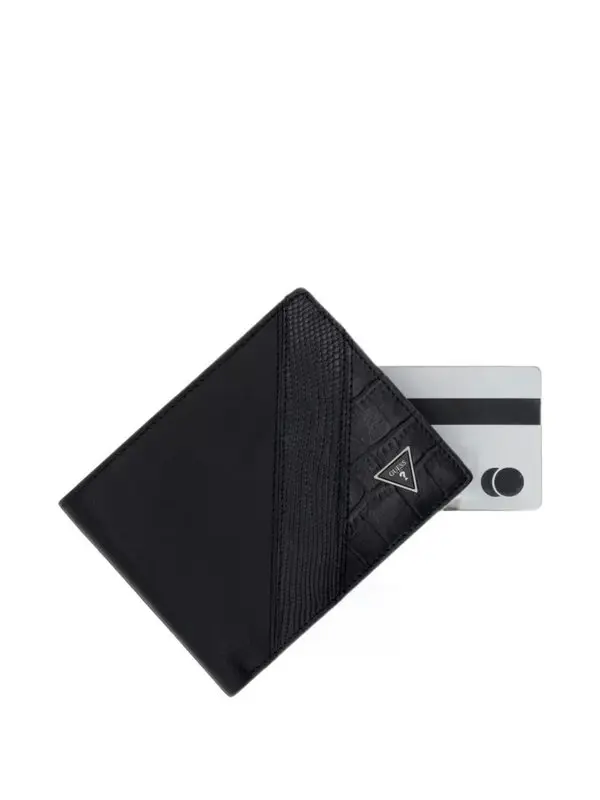 Guess Torino Crocodile-effect Leather Wallet