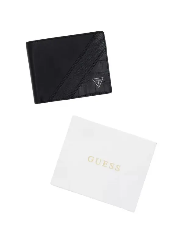 Guess Torino Crocodile-effect Leather Wallet