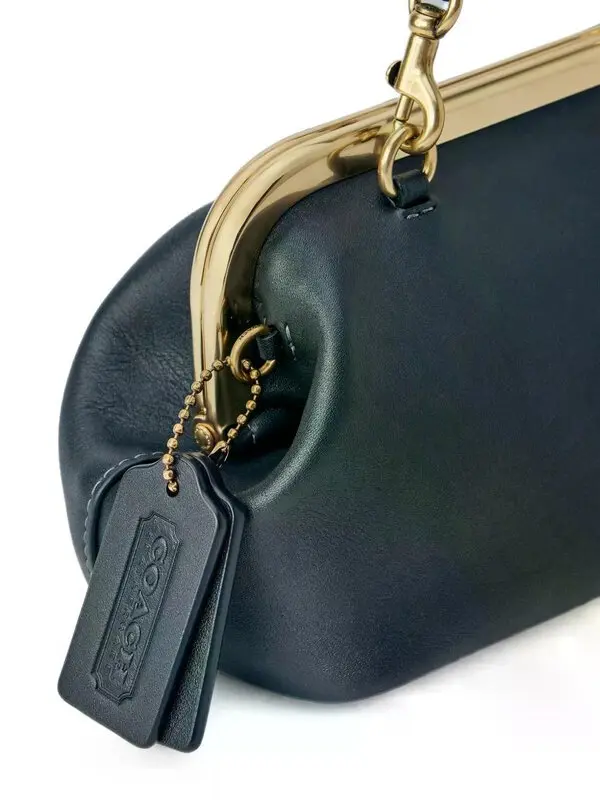 COACH Kisslock Frame 30 Clutch Bag - Black