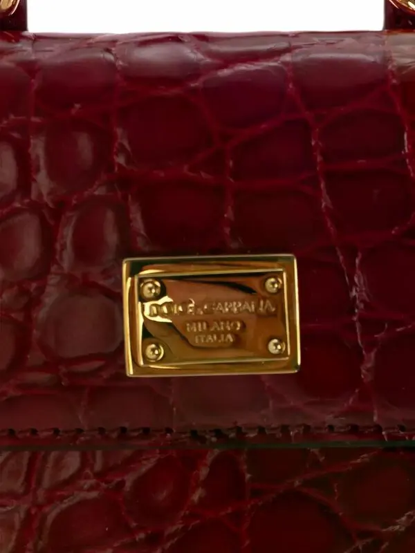 Dolce & Gabbana Croc-effect Leather Card Holder