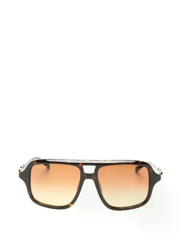 Gucci Horsebit Geometric-frame Sunglasses