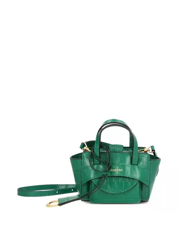 HIDESINS Xs Flap Crocodille-effect Tote Bag - Green