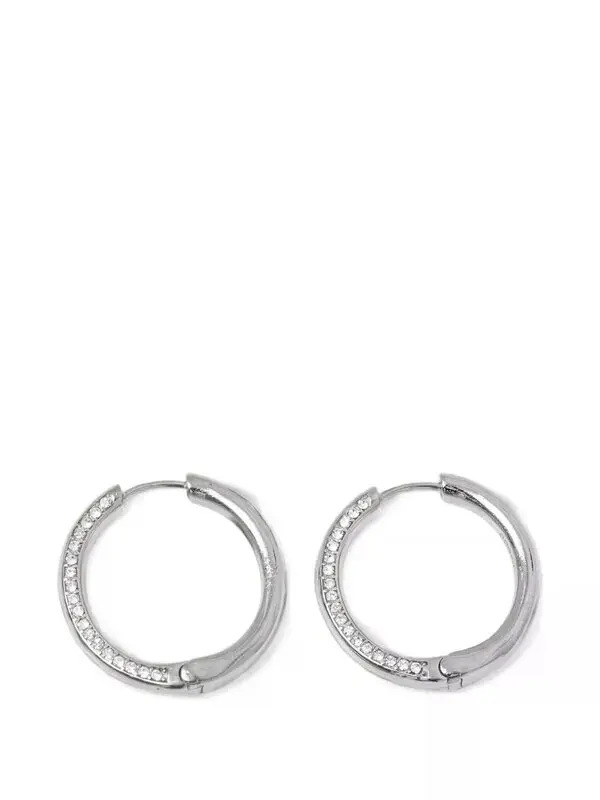 Guess Crystal-embellished Hoop Earrings
