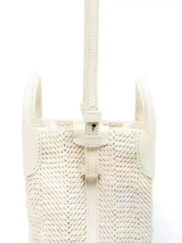 Loro Piana Micro Bale Woven Bucket Bag