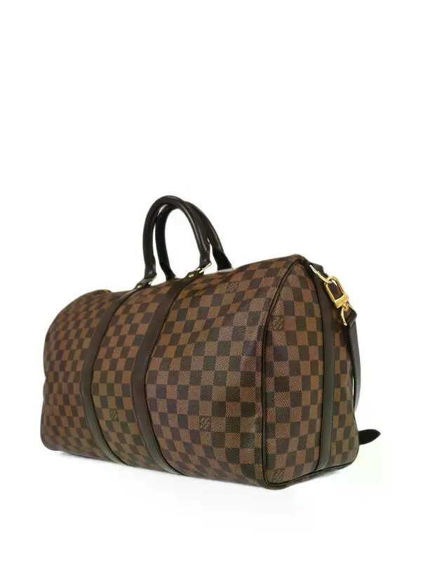 LOUIS VUITTON 2012 Keepall Bandoulière 45 Damier Ebène Duffle Bag - Brown