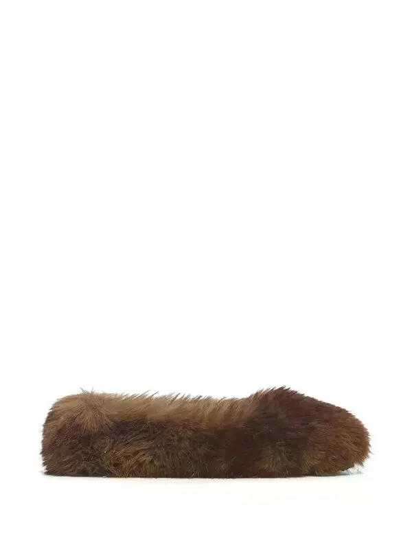Apparis Magda Faux-fur Slippers - Brown