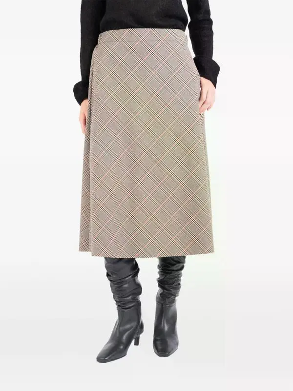 SOCIETE ANONYME Vero Checked Midi Skirt
