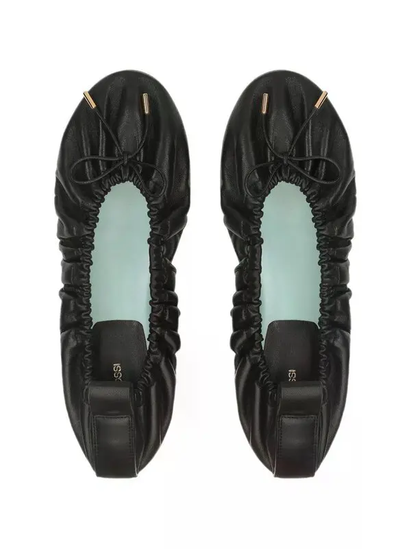 SERGIO ROSSI Plisse' Ballet Flats