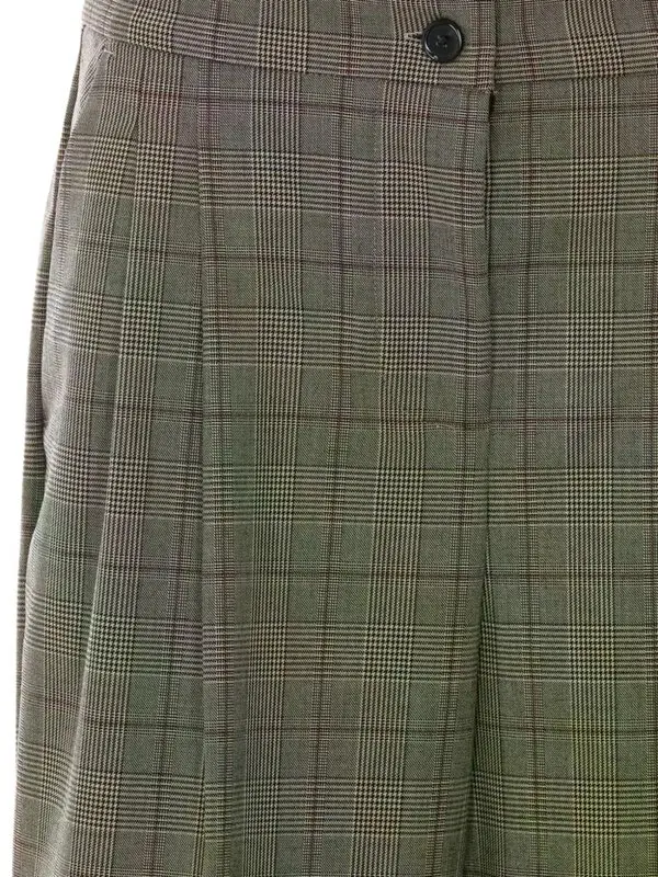 Pinko Wide-leg Check Trousers