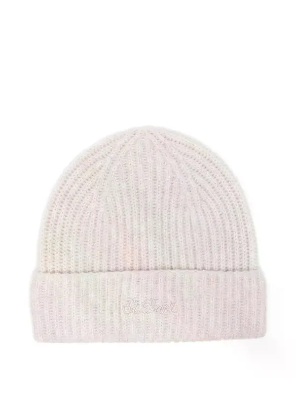 MC2 SAINT BARTH Ribbed-knit Beanie Hat - Neutrals