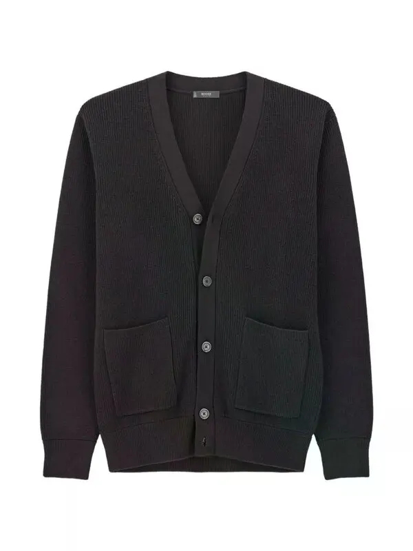 Boggi Milano Cardigan In Extrafine Merino Wool