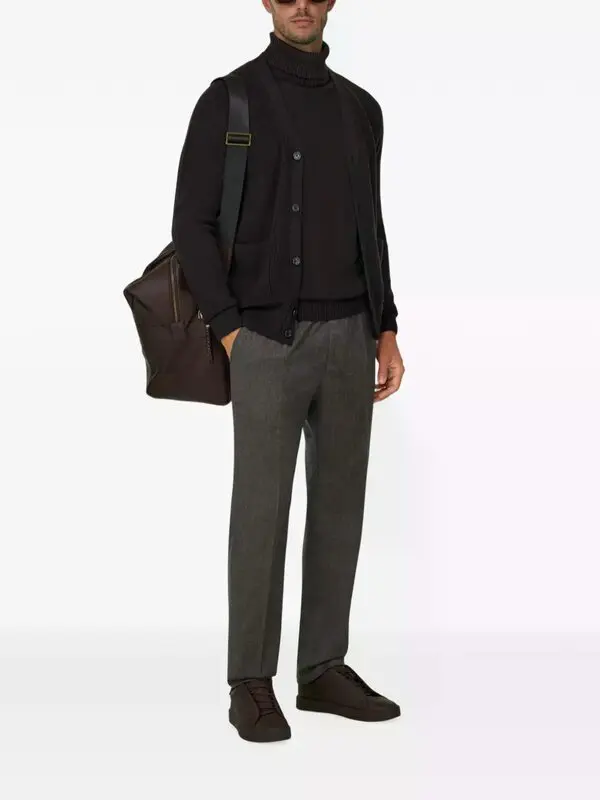 Boggi Milano Cardigan In Extrafine Merino Wool