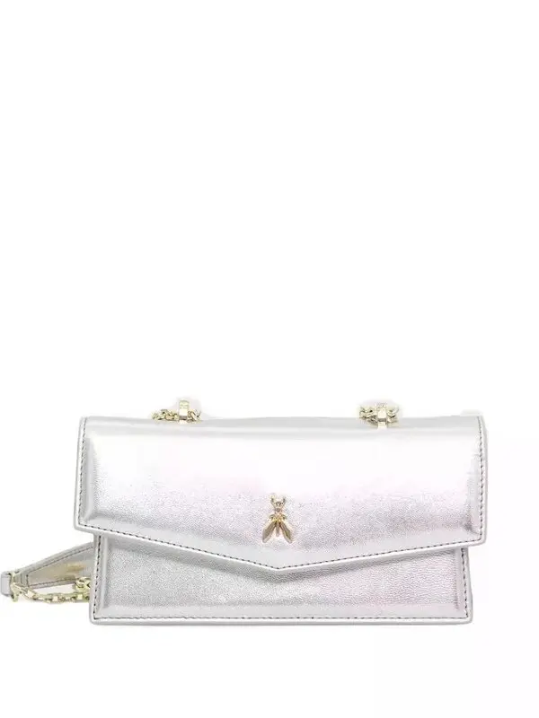 Patrizia Pepe Fly Bamby Metallic Leather Shoulder Bag