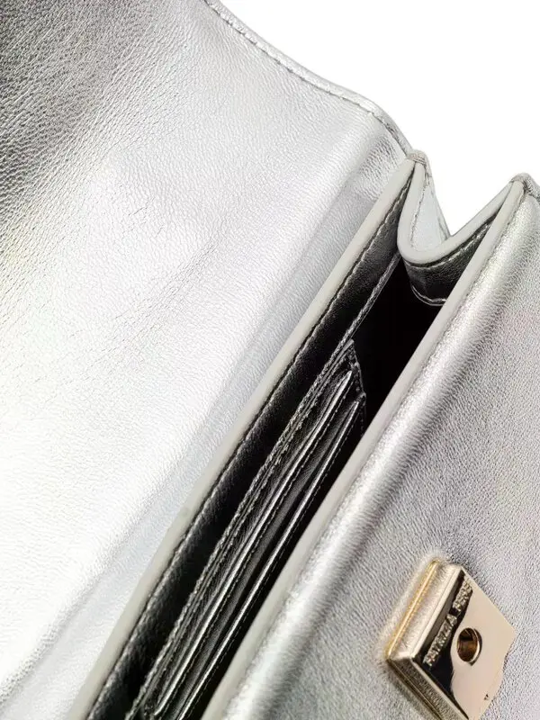 Patrizia Pepe Fly Bamby Metallic Leather Shoulder Bag