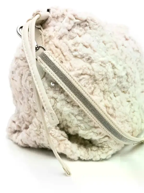 Brunello Cucinelli Dazzling Flowers-embroidered Shoulder Bag