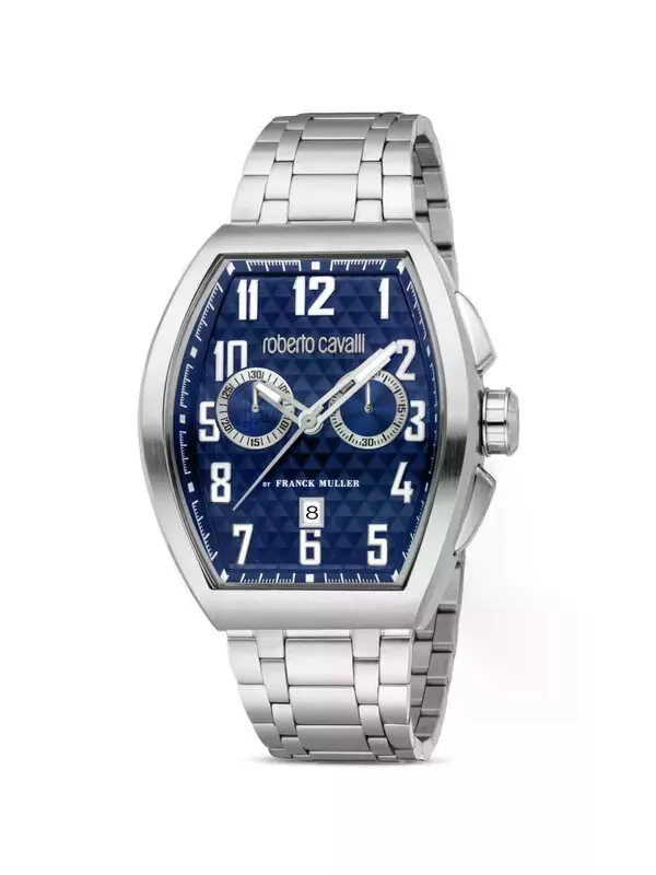 Roberto Cavalli Tonneau-case Chronograph 43mm Watch - Blue
