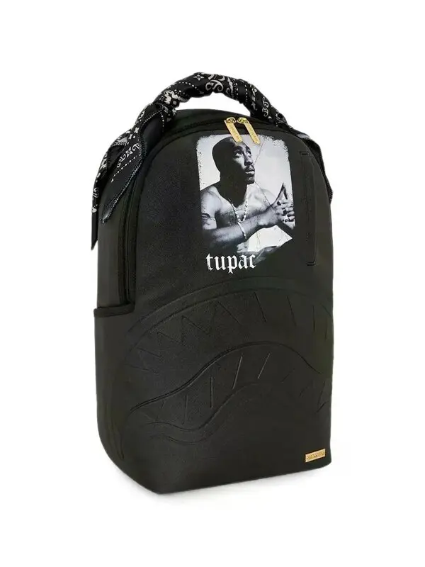 SPRAYGROUND Tupac Poetry Sharkmouth-embossed Backpack