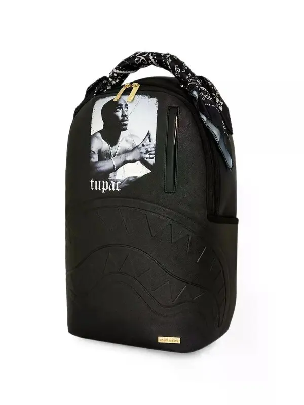 SPRAYGROUND Tupac Poetry Sharkmouth-embossed Backpack