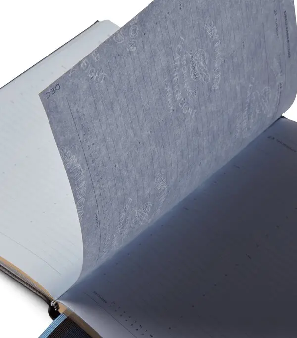 Smythson Leather Portobello Weekly Diary 2027 - Blue