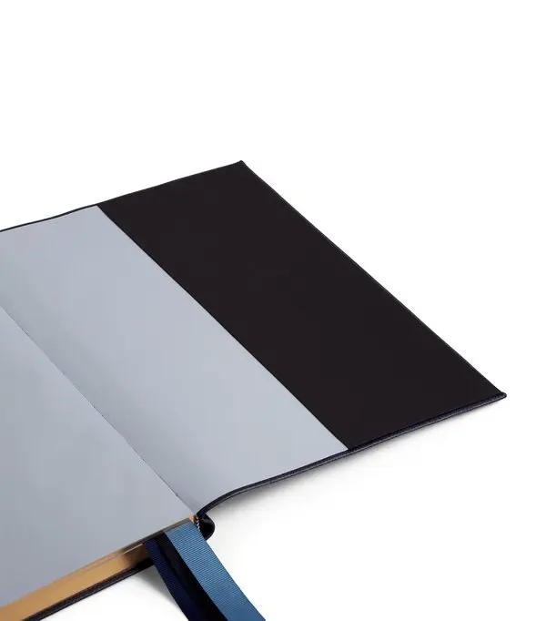 Smythson Leather Portobello Weekly Diary 2027 - Blue