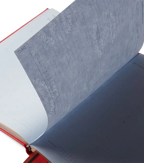 Smythson Leather Portobello Weekly Diary 2027 - Red