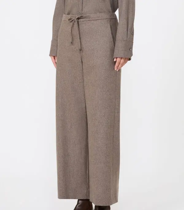 Max Mara Stretch-wool Drawstring Trousers
