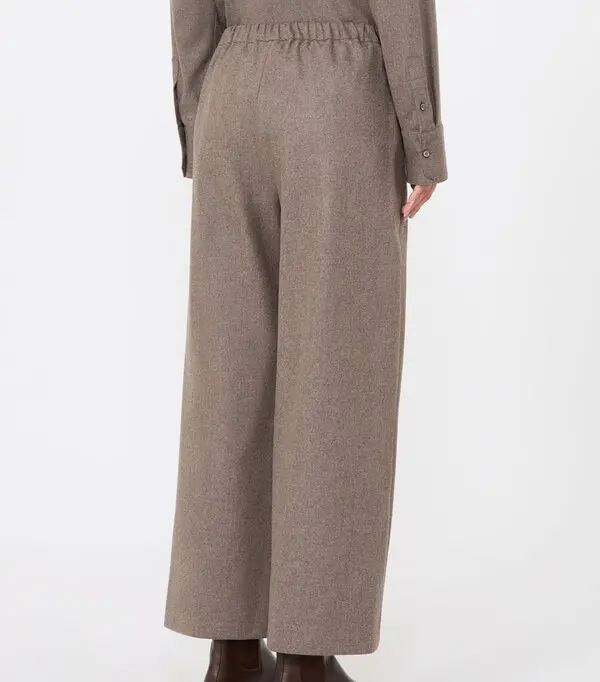 Max Mara Stretch-wool Drawstring Trousers