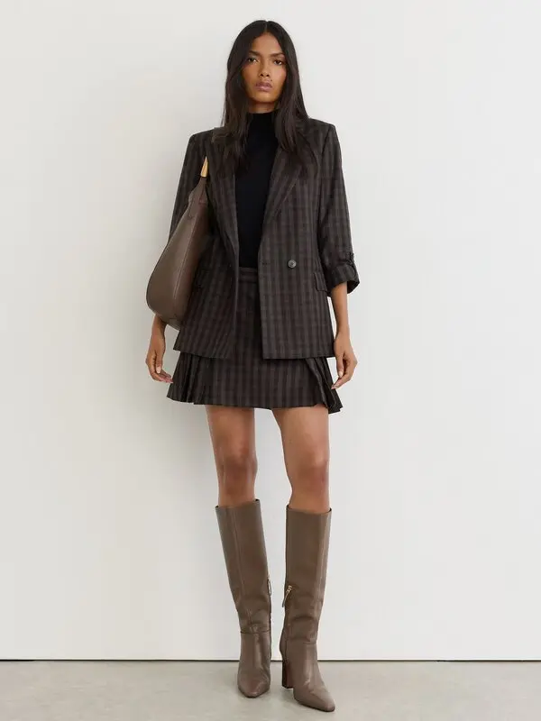 REISS Wool Relaxed Double-breasted Blazer