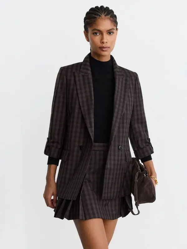 REISS Wool Relaxed Double-breasted Blazer
