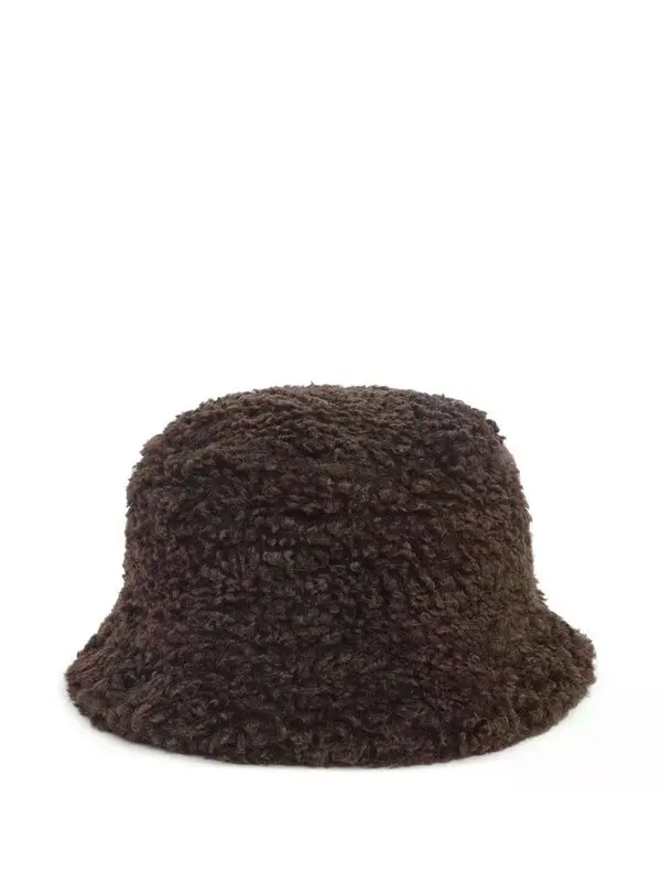 Apparis Amara Bouclette Bucket Hat - Brown