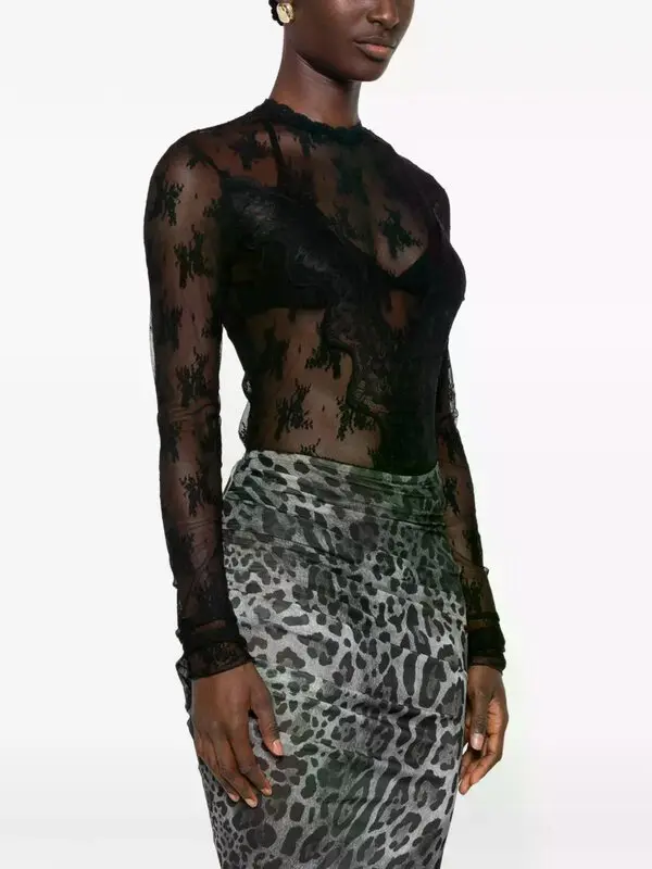 ANIYE BY Marlow Lace-overlay Bodysuit