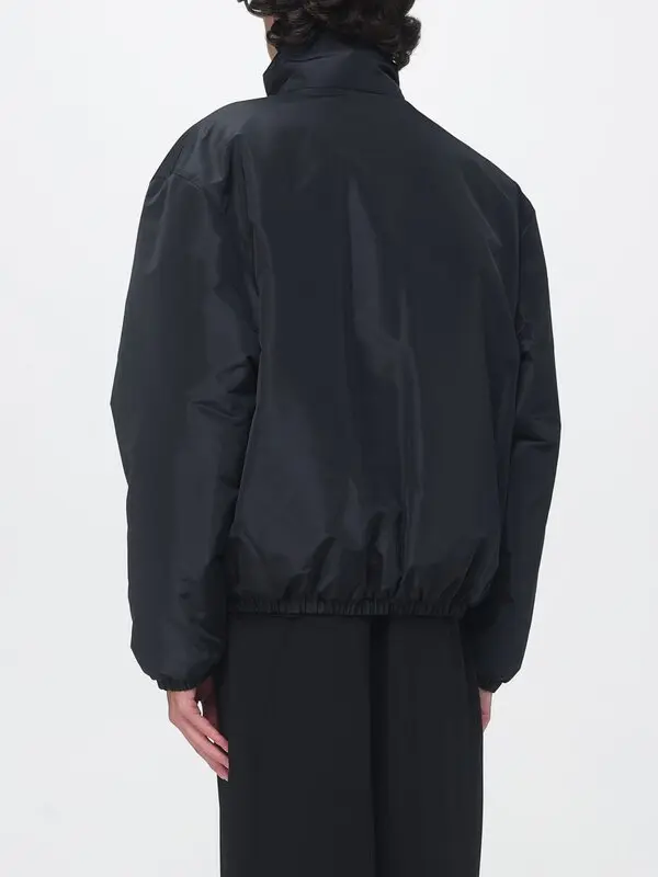 Saint Laurent Cassandre Relaxed Fit Technical Fabric Bomber Jacket With Logo
