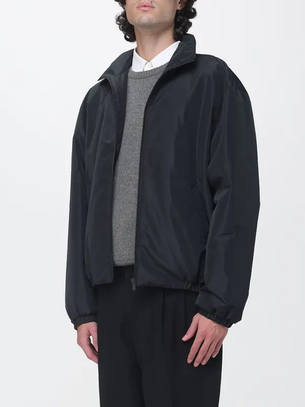 Saint Laurent Cassandre Relaxed Fit Technical Fabric Bomber Jacket With Logo