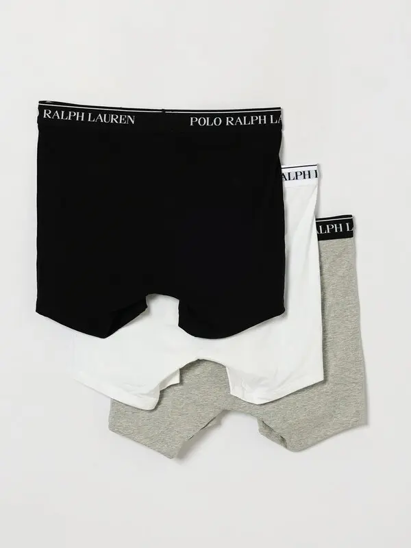 Polo Ralph Lauren Set Of Three Stretch-cotton Boxer Trunks With Logo Waistband